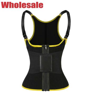 China Neoprene Slimming Vest NANBIN 5XL Waist Trainer Vest With Zipper Plus Size for sale