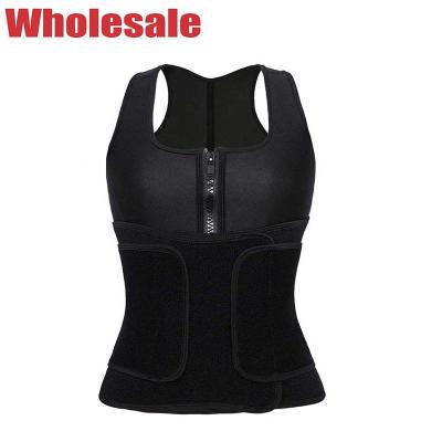 China Zipper Neoprene Exercise Vest 6X Sweat Vest For Working Out for sale