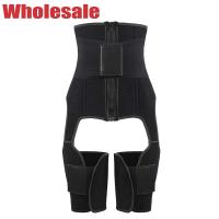 China Waist Thigh Trimmer Black  Loop Belts  Waist Trainer Thigh Trimmer MHW100078B for sale