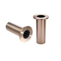 China Marine Water Lubricated Bronze Propeller Shaft Rubber Flange Bearing for sale