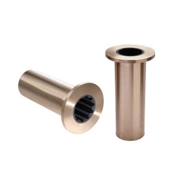 China Marine Water Lubricated Bronze Propeller Shaft Rubber Flange Bearing for sale