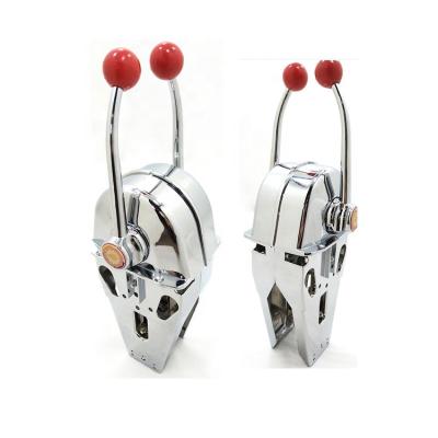 China Marine Morse Throttle Controls Twin Lever Handle Throttle Head for sale
