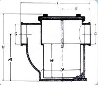 China Seawater Strainer Boat Fittings Stainless Steel 304 Marine Sea Water Filter Type a for sale