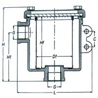 China Water Filter Strainer Boat Stainless Steel 304 Intake Marine Hardware Type B for sale