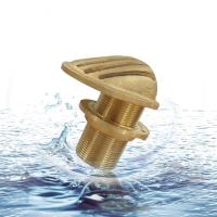 China Marine Bronze Seawater Filter Piston Rust-Proof Anti-Corrosion Underwater Door Floor Drain Outlet Marine Hardware Accessories for sale
