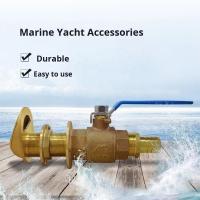 China Marine Bronze Seawater Filter Piston Rust-Proof Anti-Corrosion Underwater Door Floor Drain Outlet Marine Hardware Accessories for sale