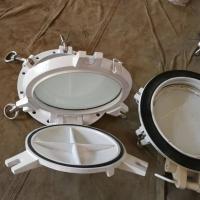 China Boat Window Yacht Round Opening Porthole Marine Side Scuttles for  Ships White Color Light 200 to 400mm for sale