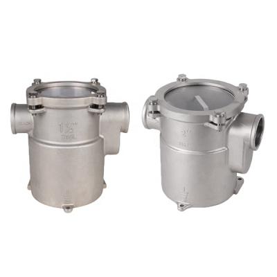 China Marine Seawater Strainers Side Entry Stainless Steel 1inch 4 Inch Raw Sea Water Strainer SS316 for sale