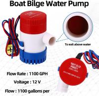 China 1100gph 12V DC Mini Bilge Pump for Yacht Non-Automatic with Float Switch Marine Pumps for sale