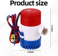 China 1100gph 12V DC Mini Bilge Pump for Yacht Non-Automatic with Float Switch Marine Pumps for sale