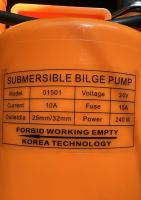 China Marine Bilge Pump 12V/24V DC Submersible Water Pump for Fishing Boat Drainage Engineering Plastics Model 01501 for sale