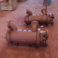 China 8 Square Heat Exchanger Marine Inboard Diesel Engines Water Cooler for Boats Ships for sale