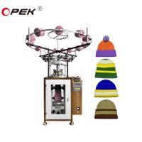 China Stripe  Rib Hats Reflective Yarn Classic Rib  Knitting Machine for sale