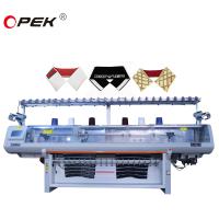 China 14 Gauge 16 Gauge Double Carriage Single System High Speed Automatic Flat  Collar  Knitting Machine for sale