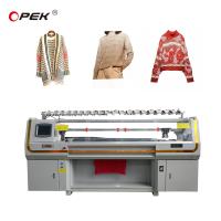 China High Production Computerized Flat Cashmere Knitwear Sweater Knitting Machine Single Head 2 System 52inch for sale