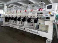 China 8 Heads Embroidery Machine Industrial Automatic T Shirt Garment Flat Computerized Embroidery Making Machine for sale