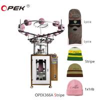China OPEK 366A Multi Stirpe Popular Change Colors Rib Hats Knitting Machine for sale