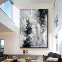 China Handpainted Large Acrylic Wall Art Oil Painting on Abstract Art Artwork with Canvas Support Base and 6 Color Print Method for sale