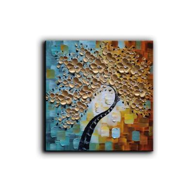 China Hand Painted Wall Hanging Decor Impressionist Blossoming Almond Tree Flower Van Gogh Oil Painting on Canvas Support Base for sale