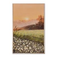 China Colorful Thick Texture Country Field Landscape Painting Pure Hand-painted Artwork for Home Hotel Coffee Bars and Office for sale