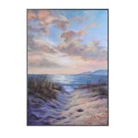 China Modern Textured Canvas Oil Painting Hand Painted Seascape Art for Wall Hanging Decor for sale