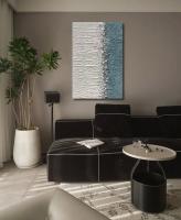 China 100% Hand Painted 3D Abstract Canvas Oil Painting For Living Room Decor Custom Size for sale
