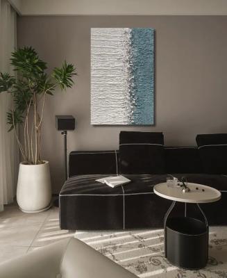 China 100% Hand Painted 3D Abstract Canvas Oil Painting For Living Room Decor Custom Size for sale