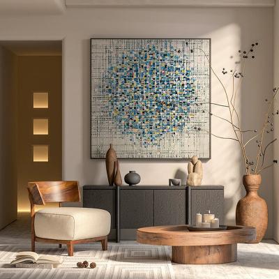 China Artistic oil paint mixing Abstract Printed Oil Painting Wall Art — Ready to Hang for sale