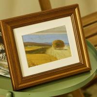 China Modern MDF Wooden Photo Frame Fashionable Luxury Light Still Life Paintings Frame Home Decor Hand-made Painting Picture Frame for sale