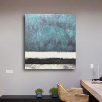 China Bold Color Abstract Hand Painted Oil Painting Oversized Art for sale