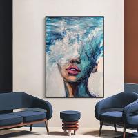 China Modern Abstract Hand Painted Oil Painting on Canvas - Customized Size Wall Art for Home Decor for sale