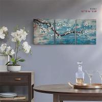 China Modern Abstract Floral Landscape Hand Painted Oil Painting on Canvas - Customized Size Wall Art for sale