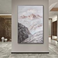 China Modern Abstract Hand Painted Oil Painting Canvas Wall Art with Customized Size Landscape Scenery for Home Decor for sale