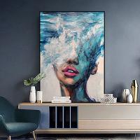 China Customized Size Hand Painted Oil Painting with Hand Applied Gold Leaf and Eco-friendly Acrylics on Canvas Abstract Wall Art for sale