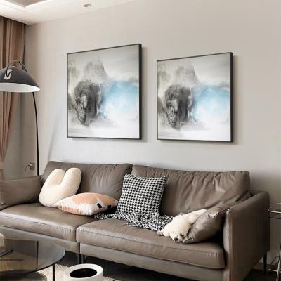 China Customized Size 100% Hand Painted Modern Abstract Landscape Oil Painting Canvas Wall Art for sale
