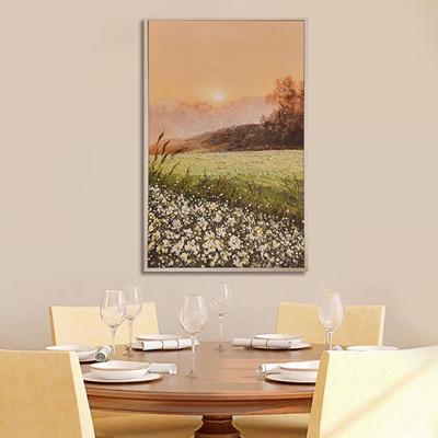 China Waterproof Hand Painted Oil Painting on Canvas Wall Art with Aluminum Alloy Frame in Custom Size for sale