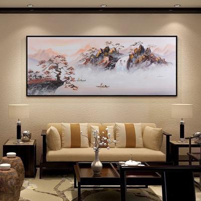 China Modern Abstract Style Hand Painted Oil Painting with Hand Applied Gold Leaf and Customized Size Canvas Wall Art for sale