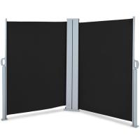 China Double Side Awning, 160 x 600 cm Sun Protection, Made of Polyester, Dark grey for sale