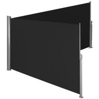China Side Awning, Full Aluminium Frame, 160x600 CM, Dark Grey, For Garden for sale