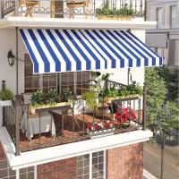 China Clamp Awning 150 X 130 Cm, Stripe, Patio Canopy Sun Protection, Height From 200-300 CM for sale
