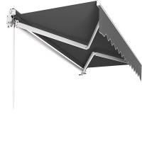 China Retractable Awning, Polyester, Dark Grey, 300 X 200 Cm For Balcony Window for sale