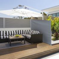 China Side Awning, Full Aluminium Frame, 160x300 CM, Light Grey, Side Canopies, For Garden Backyark for sale