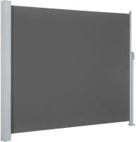 China Privacy Screen Iron Side Awning 1.6*3m Light Grey Polyester for sale