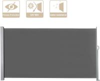China Privacy Screen Iron Side Awning 1.6*3m Light Grey Polyester for sale