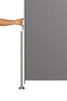 China Privacy Screen Iron Side Awning 1.6*3m Light Grey Polyester for sale