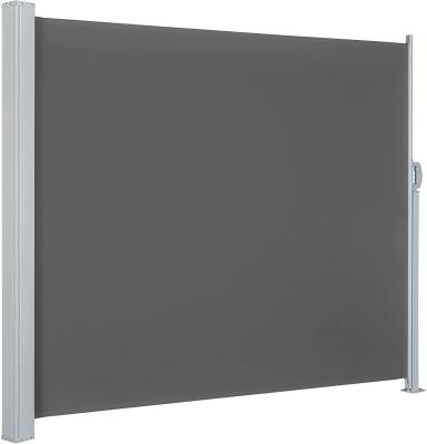 China Iron Side Awning 1.6*3m Dark Grey Polyester, Privacy Screen For Garden for sale