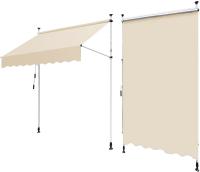 China Clamp Awning, 2.5x1.3 CM, Beige, Sun Protection, Height From 200cm-300cm, Polyester for sale