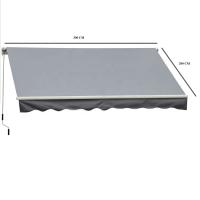 China Retractable Awning, Polyester, Stripe 300 X 200 Cm For Balcony for sale