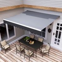 China Retractable Awning, Polyester, Stripe 300 X 200 Cm For Balcony for sale