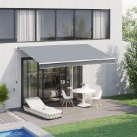 China Retractable Awning, Polyester, Stripe 300 X 200 Cm For Balcony for sale